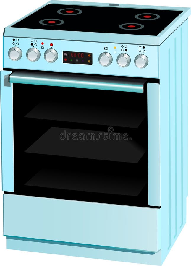 Electric cooker oven stock vector. Illustration of kitchenware - 40964454