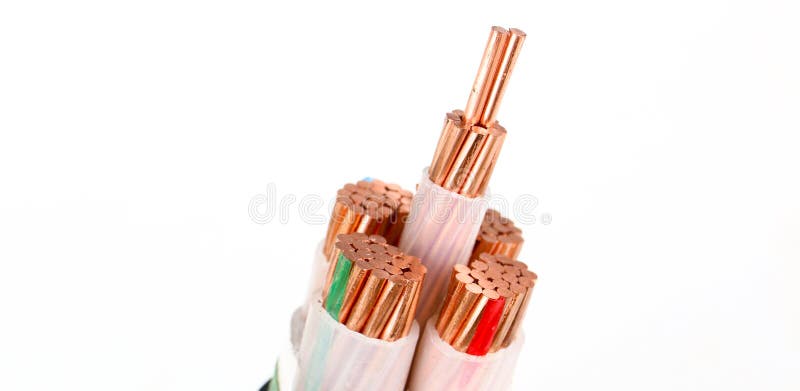 Electric copper wire stock image. Image of material - 107279489