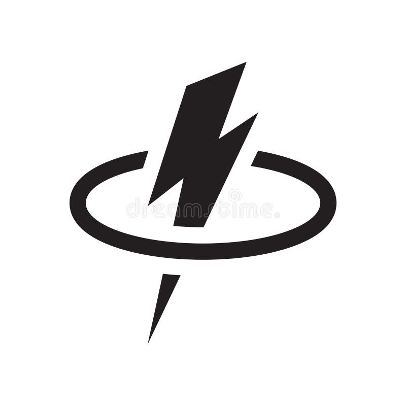 Electric Current Icon Vector Isolated on White Background, Elect Stock ...
