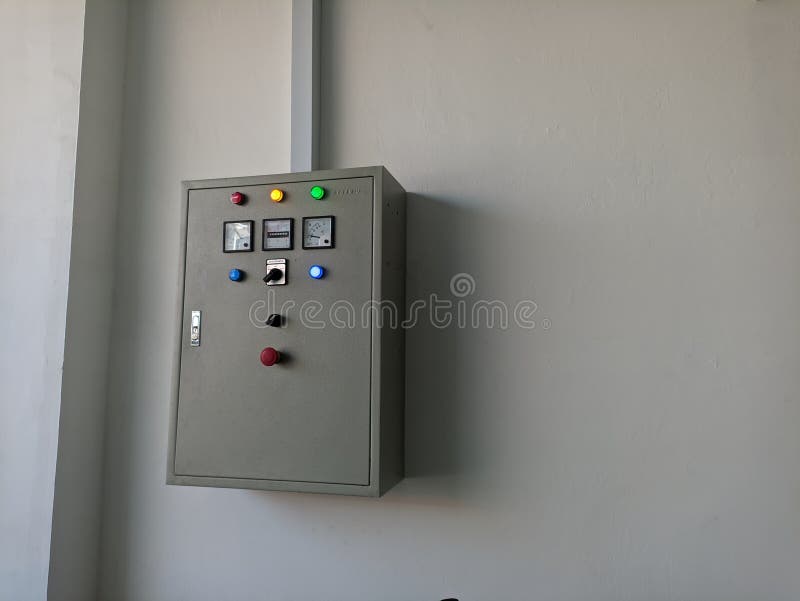 Electric Current Safety Control Box. Stock Image - Image of engineering ...