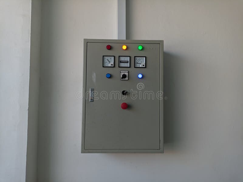 Electric Current Safety Control Box. Stock Photo - Image of energy ...
