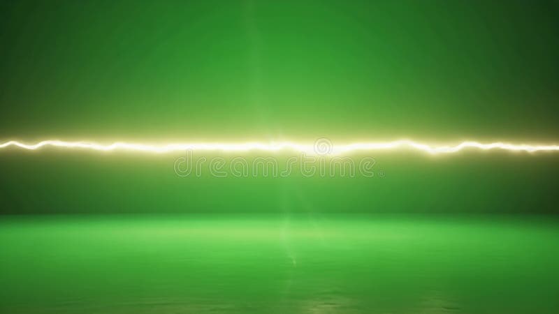 Electric Current Striking with Green Screen Background Stock Video ...