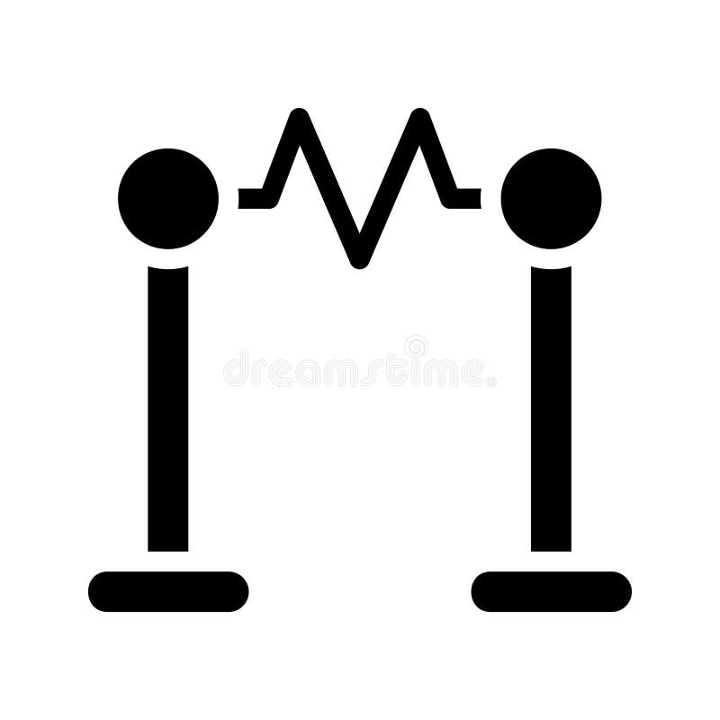 Electric Current Symbol. Concept of Electricity, Energy, and Power ...