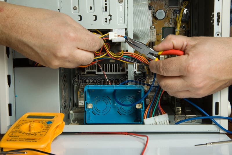Computer Repair or Upgrade stock image. Image of cooler - 19737991