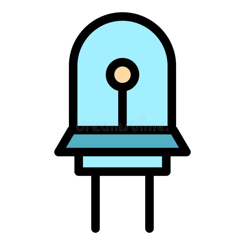 Electric Diode Icon Color Outline Vector Stock Vector - Illustration of ...