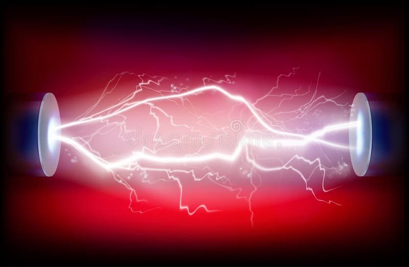 Electric Discharge. Vector Illustration. Stock Vector - Illustration of ...