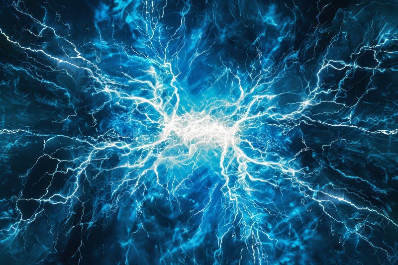 Electric Discharges Illuminate a Vibrant Blue Network of Energy ...