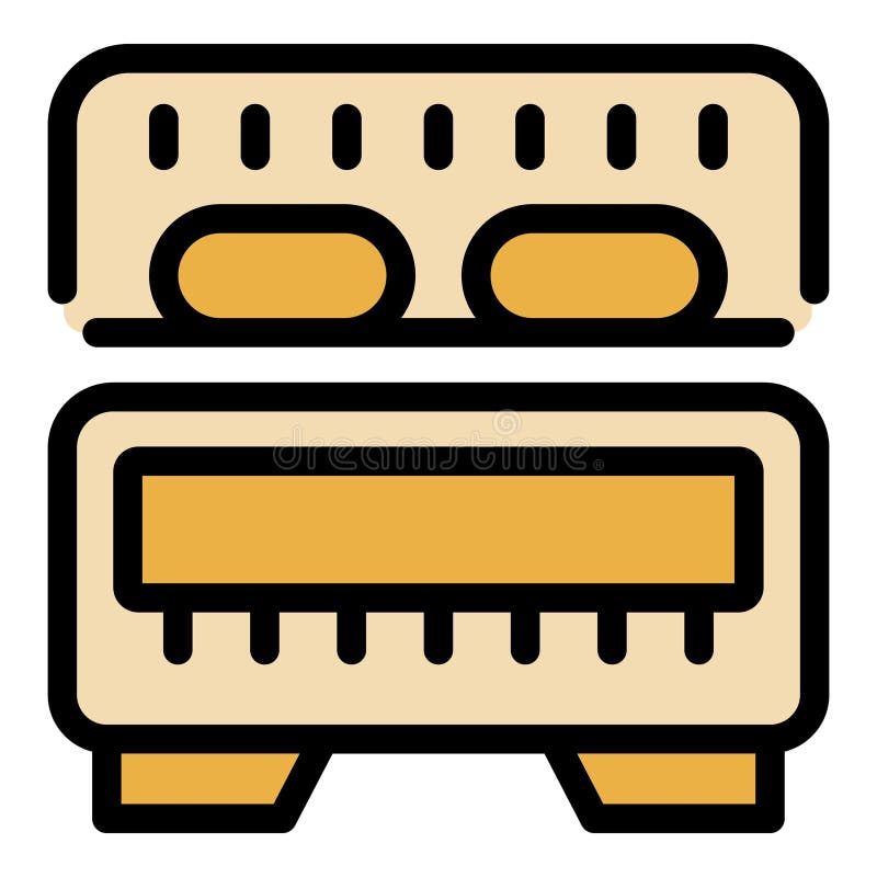 Electric Double Burner Stove Top View with Heating Elements Icon Stock ...