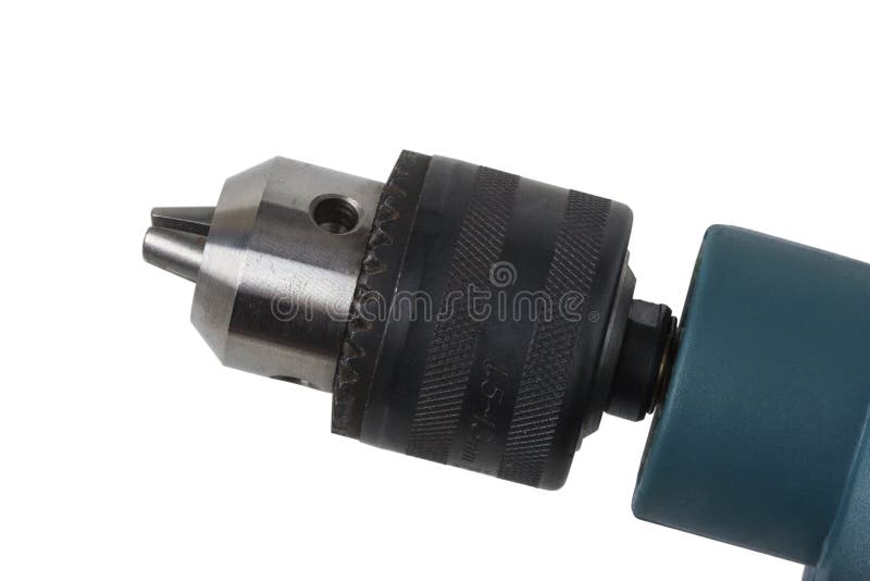 Electric Chuck Isolated on White Background Stock Image - Image of ...