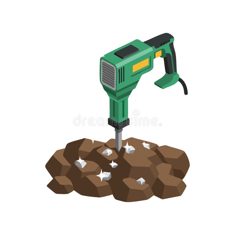 Mining Hammer Drill Stock Illustrations – 442 Mining Hammer Drill Stock ...