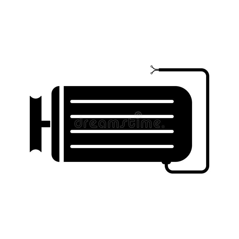 Electric dynamo icon stock vector. Illustration of dynamo - 299741397