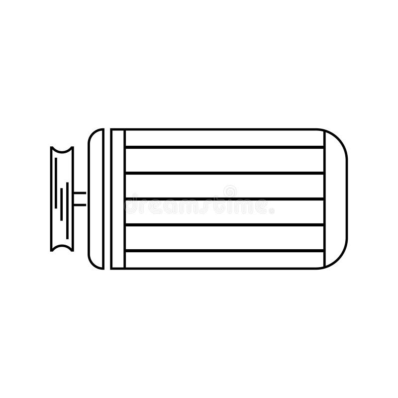 Electric dynamo icon stock vector. Illustration of stator - 299741406