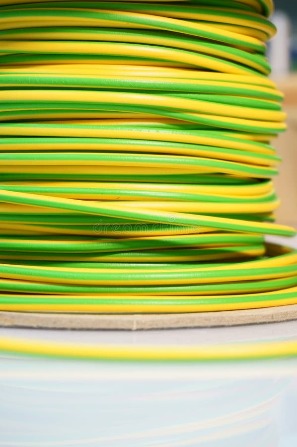Electric earth cable B stock image. Image of industrial - 49894031