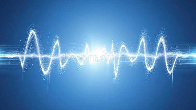 Electric Energy Pulse: a Dynamic Waveform of Light and Power Stock ...