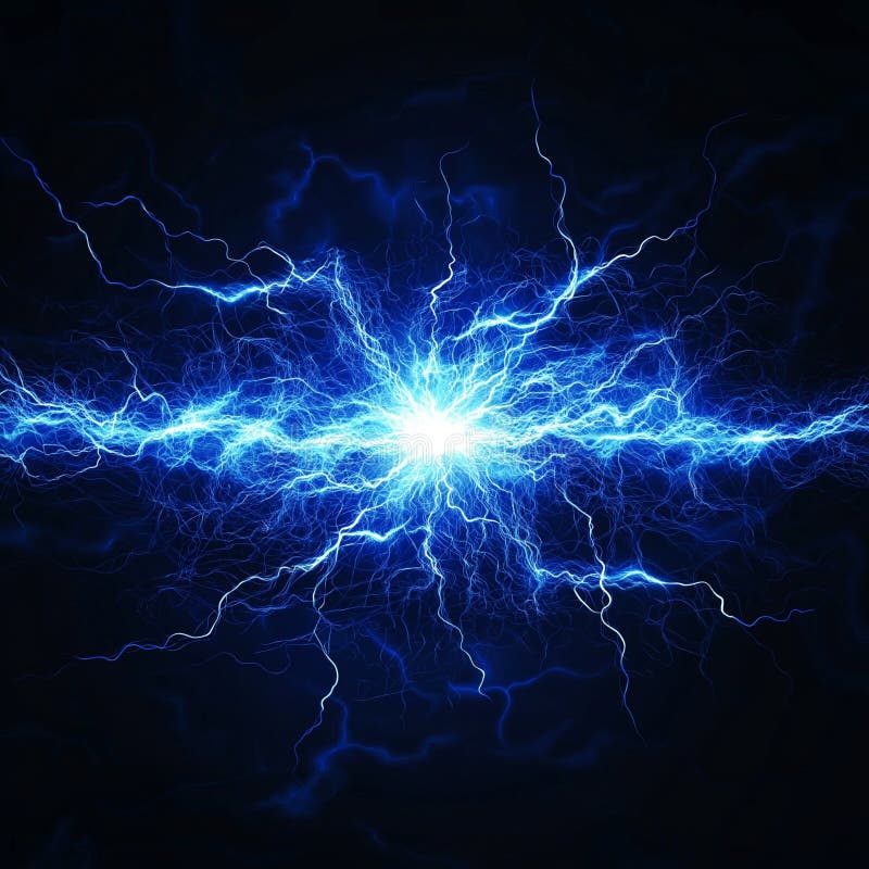 Electric Energy Sphere stock illustration. Illustration of impact ...