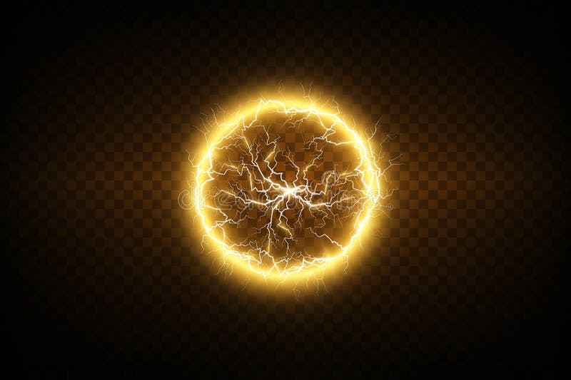 An Electric Energy Sphere Featuring Mesmerizing Lightning Effects ...