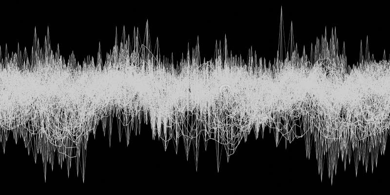 Electric Energy Wave Sound Wave Geometric Abstract Background 3d ...