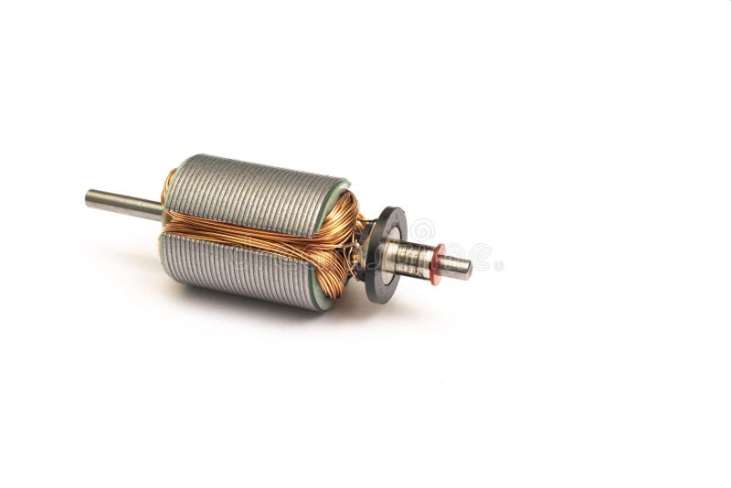 Electric Engine. Copper Windings Stock Image - Image of coil, rotor ...