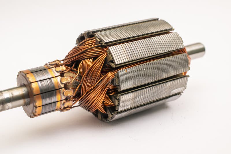 Electric Engine. Copper Windings Stock Photo - Image of equipment ...