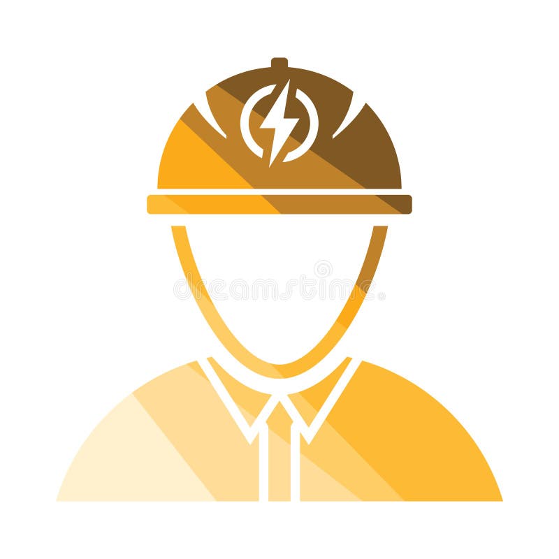 Electric engineer icon stock vector. Illustration of flat - 144374707
