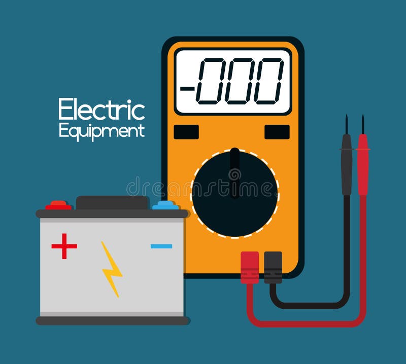Electric Equipment and Supplies, Vector Illustration Stock Vector ...