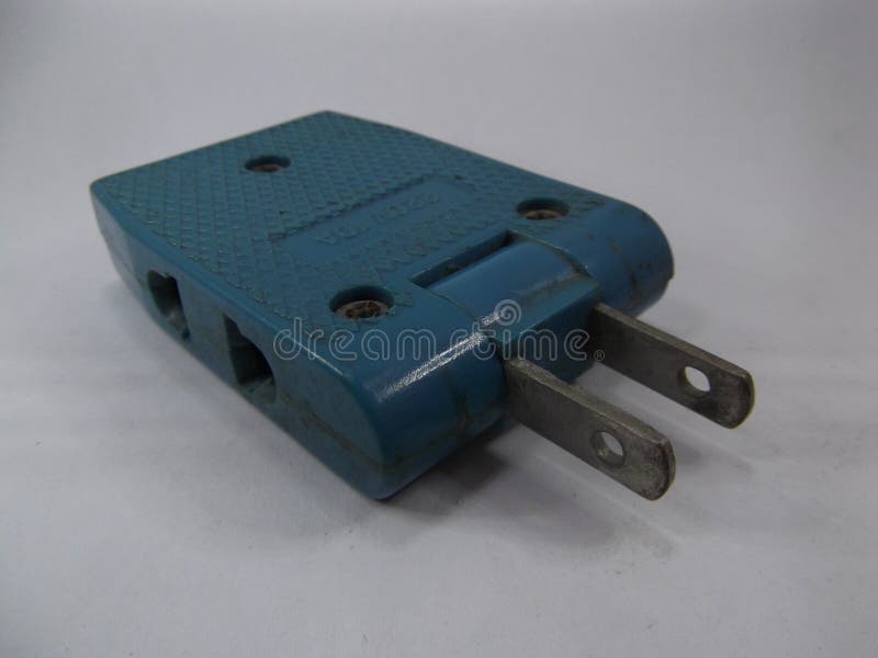 Electric Extension Plug, Ground less Male Plug. Electric Energy. Stock ...