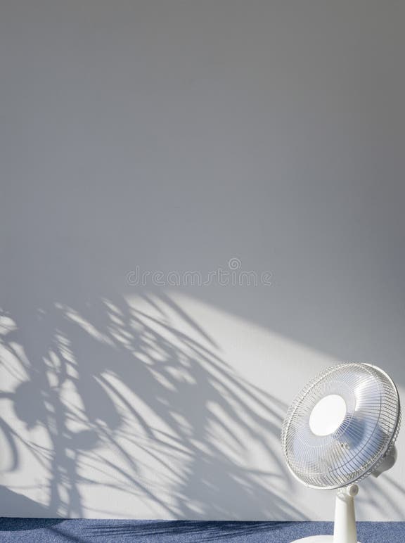 Electric Fan in Empty Room stock image. Image of concept - 33902747