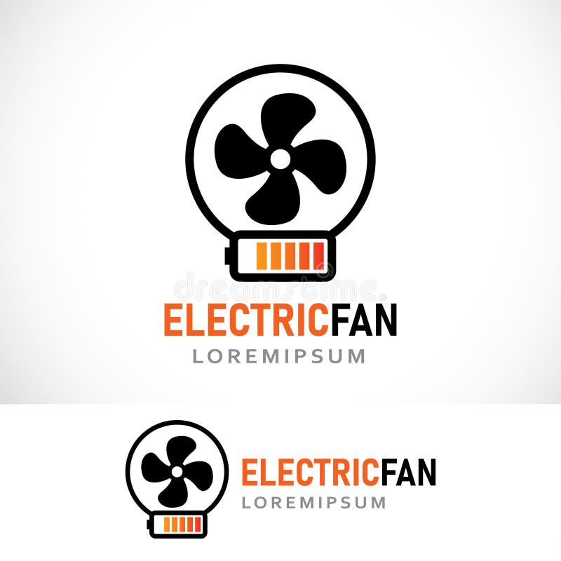 Electric Fan Logo Design Template Stock Image - Illustration of blower ...