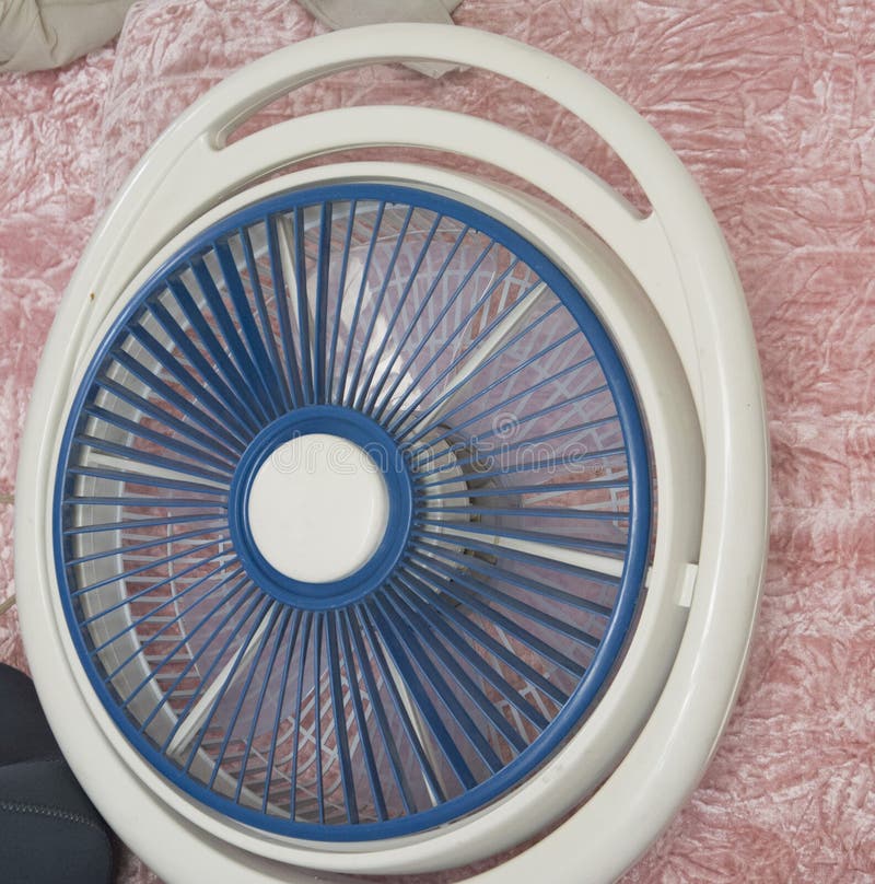 Electric fan stock image. Image of round, blue, tools - 83471133