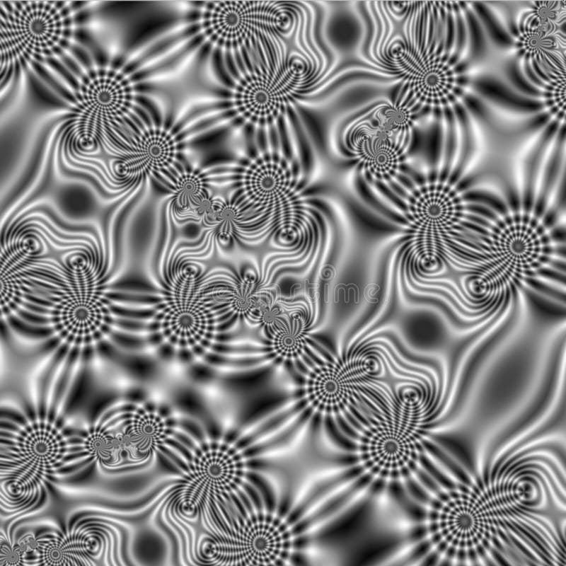 Electric Field Pattern with Abstract Wavy Shapes Stock Illustration ...