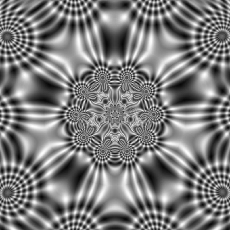 Electric Field Pattern with Abstract Wavy Shapes Stock Illustration ...