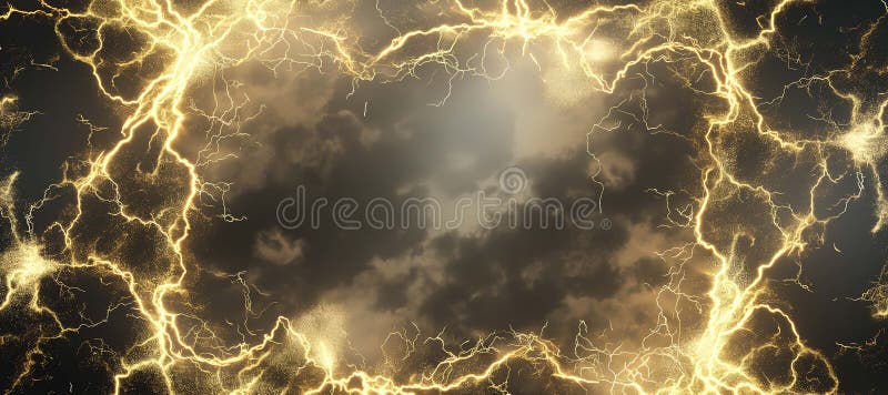 Electric Fire Lightning Hole Vortex and Smoke Effect Background Stock ...