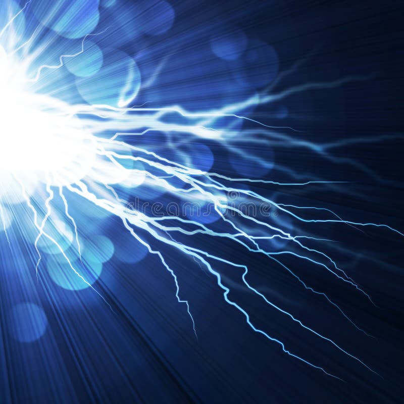 Electric Flash of Lightning Stock Illustration - Illustration of ...