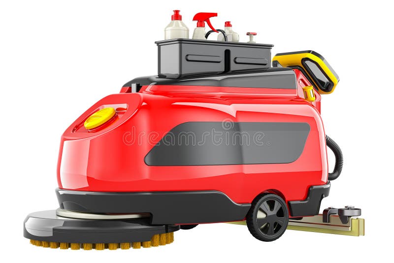 Electric Floor Scrubber Dryer Stock Illustrations – 5 Electric Floor ...