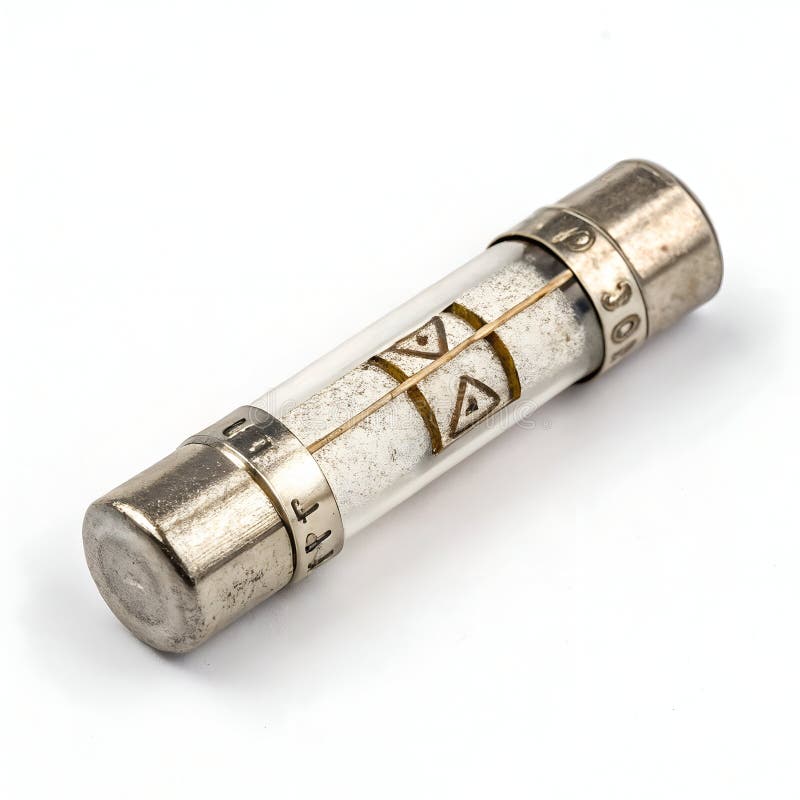 Electric Fuse Isolated on White Background Stock Illustration ...