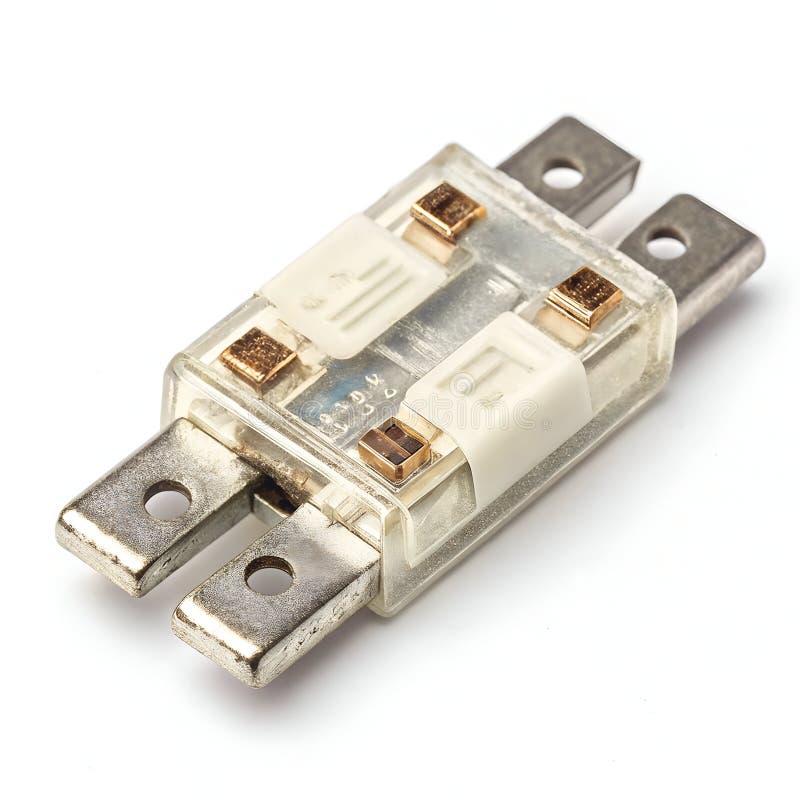 Electric Fuse Isolated on White Background Stock Illustration ...