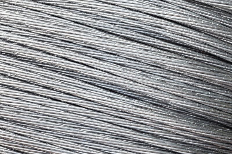 Electric Galvanized Steel Wire Stock Image - Image of coax, fiber ...