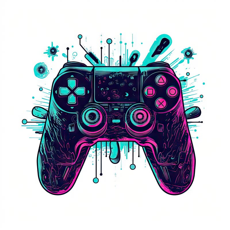 Electric Gaming: an Artificial Intelligence Holding a Shocking Gamepad ...