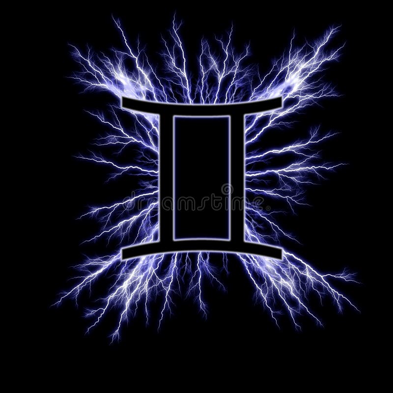 Zodiac series - Gemini stock illustration. Illustration of vivid - 4443871