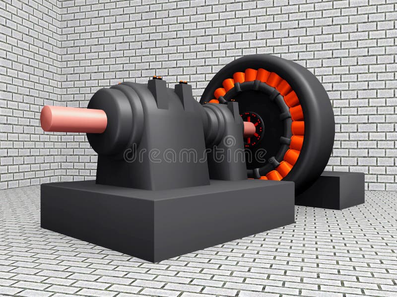Electric Generator stock illustration. Illustration of computer - 47275098