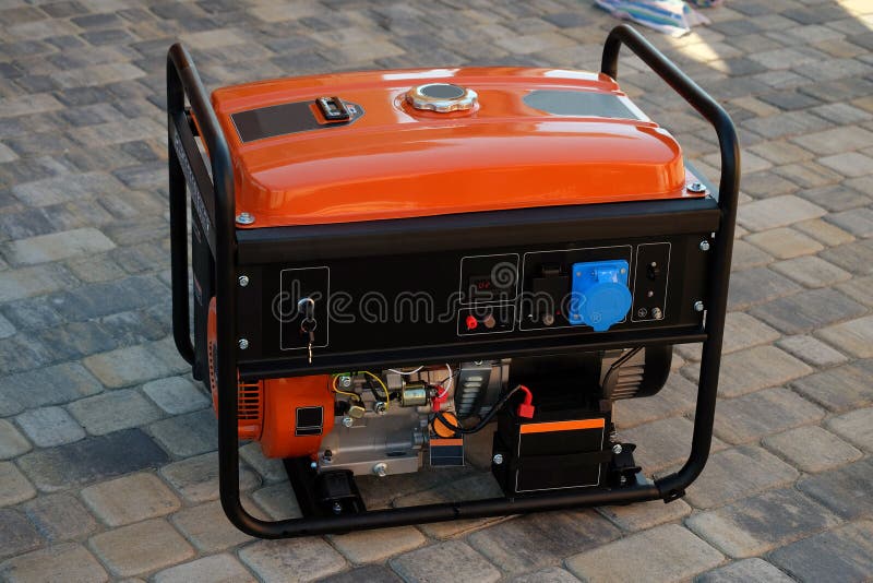 Electric generator stock photo. Image of generator, emergency - 65201054