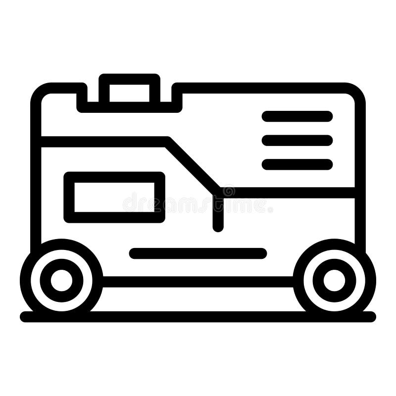 Electric Generator Icon Outline Vector. Diesel Power Stock Vector ... Electric Generator Icon Outline Vector. Diesel Power Stock Vector ...