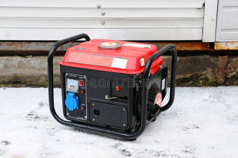 Portable generator stock image. Image of little, kilowatt - 27233073