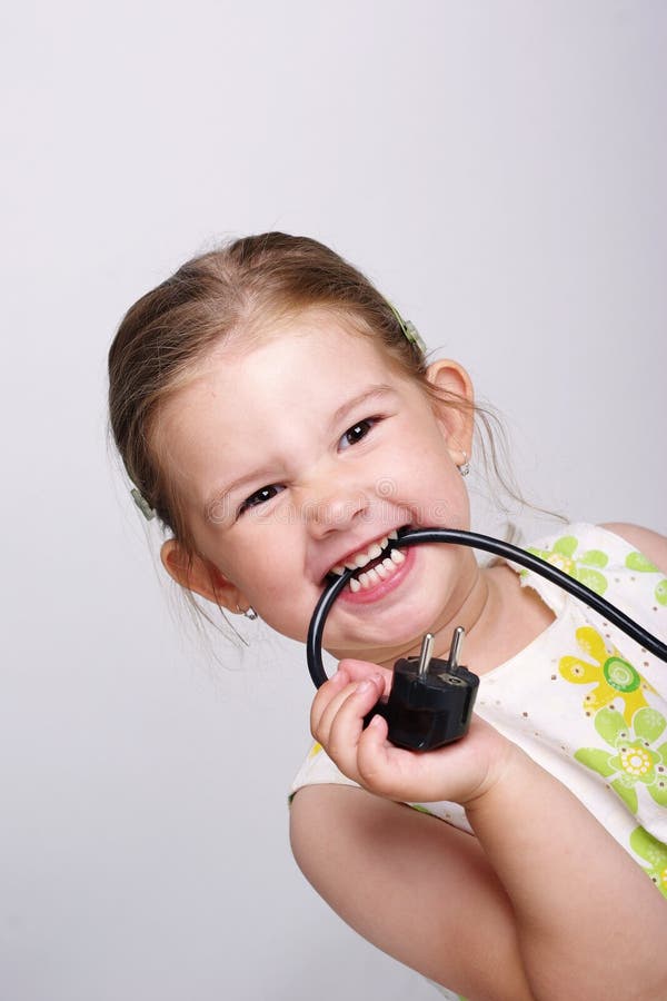 Baby is wired stock photo. Image of humorous, active, frizzed - 90242