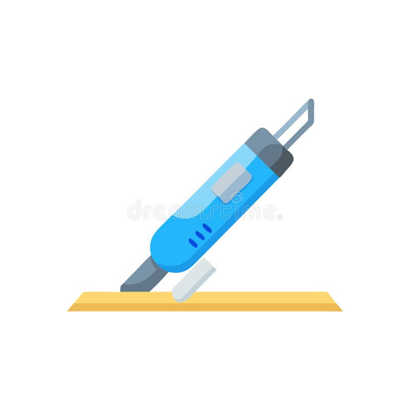 Electric Glass Cutter Icon for Precision Stock Illustration ...
