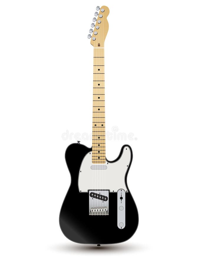 Guitar Fender Stratocaster - Vector Stock Vector - Illustration of ...
