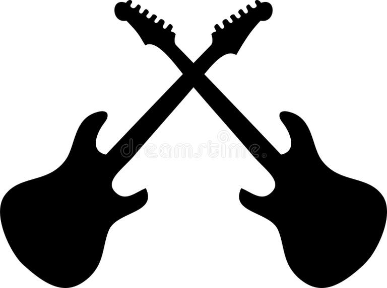 Guitar Crossed Stock Illustrations – 200 Guitar Crossed Stock ...