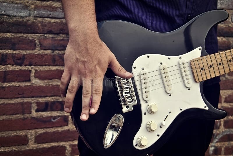 Electric guitar stock image. Image of artist, concert - 32013195