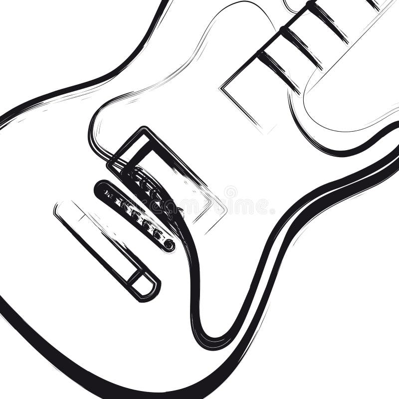 Guitar Neck Drawing Stock Illustrations – 1,029 Guitar Neck Drawing ...