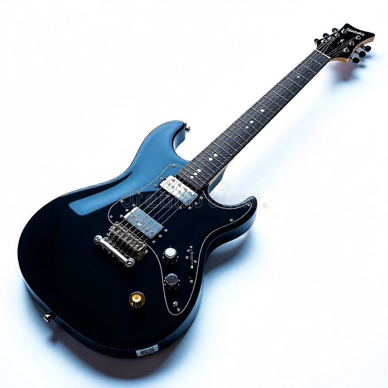 Electric Guitar Isolated on White Background – Clean, Crisp Visual ...